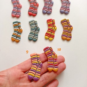 Sock Handmade Ceramic Brooch - Etsy