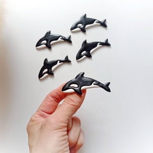 Orca Killer Whale Handmade Ceramic Brooch - Etsy