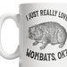 I Love Wombats Mug - Cute Wombat Mug for Wombat Lovers - Funny Wombat ...