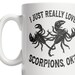 I Love Scorpions Mug Cute Scorpion Mug for Scorpion Lovers Funny ...