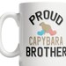 Proud Capybara Brother Mug Cute Capybara Mug Pet Capybara Mug Capybara ...