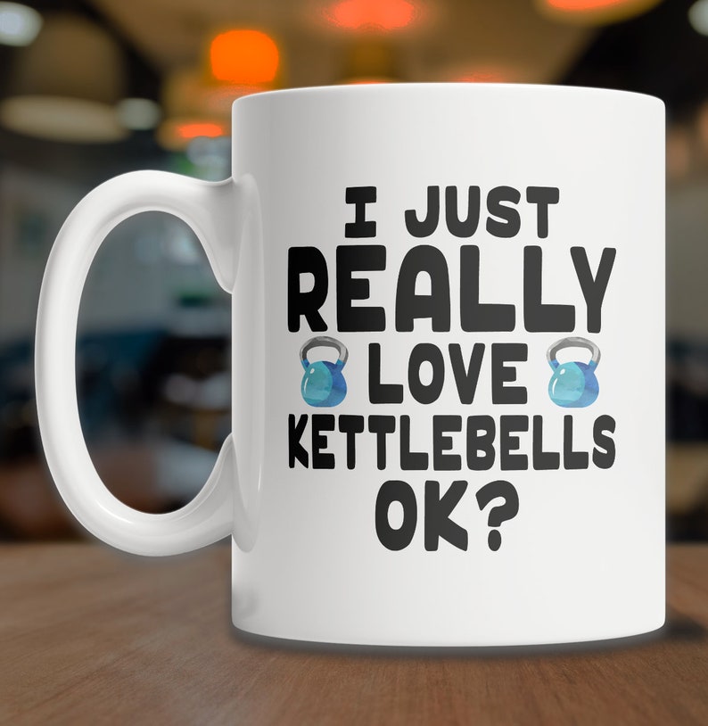 Cute Kettlebell Mug I Love Kettlebells Mug Kettlebell | Etsy