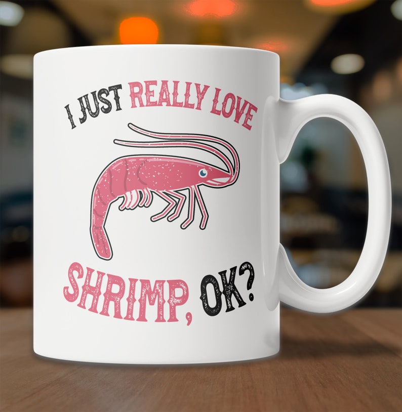 I Love Shrimp Mug Cute Shrimp Mug for Shrimp Lovers Funny - Etsy
