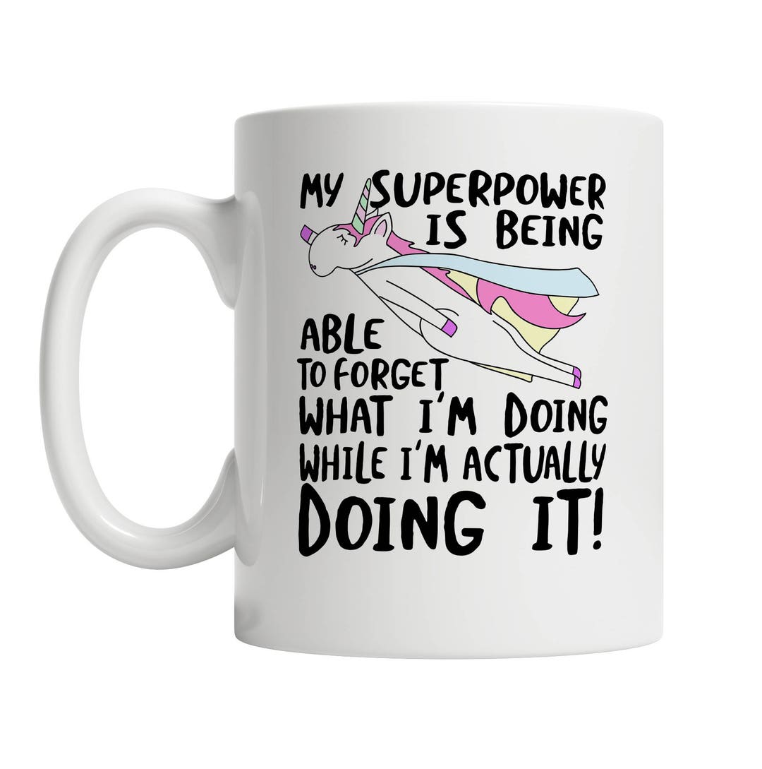 Bad Memory Mugs for Forgetful People Funny Sassy Unicorn Mug Sarcastic ...