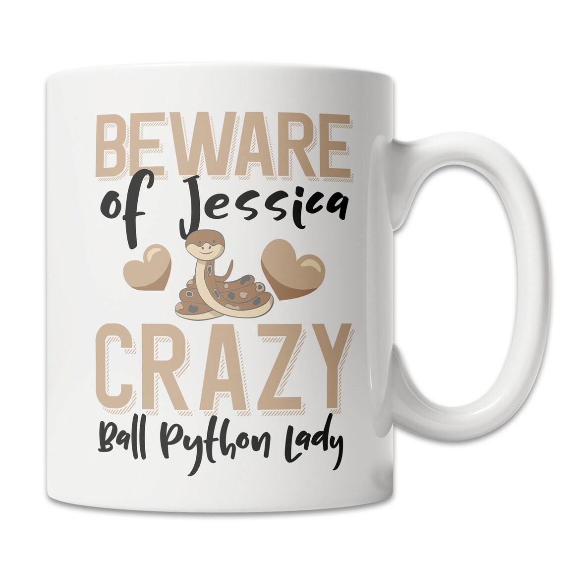 Custom Ball Python Mug Python Name Mug Personalized Python - Etsy.de