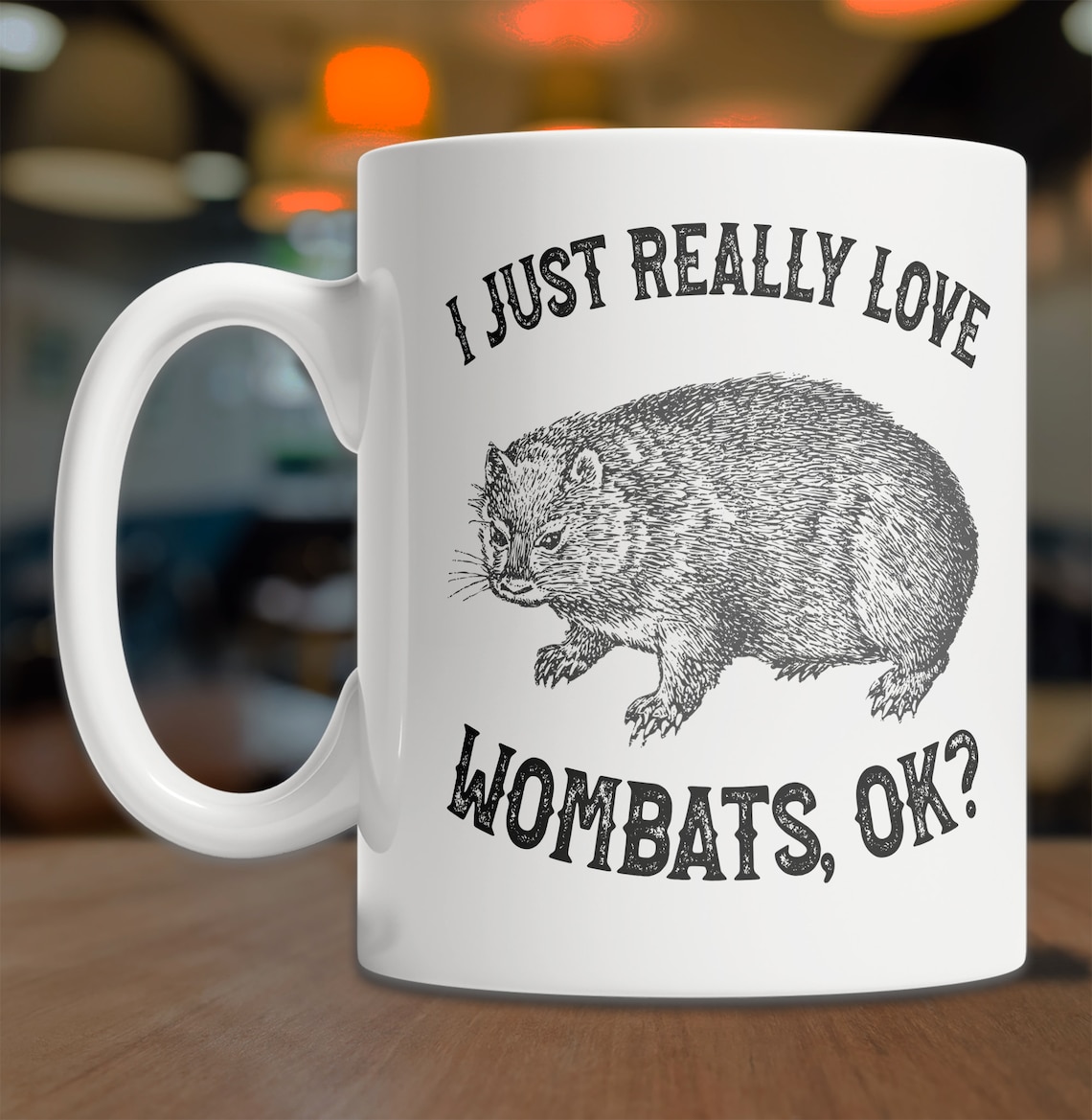 I Love Wombats Mug Cute Wombat Mug for Wombat Lovers Funny - Etsy