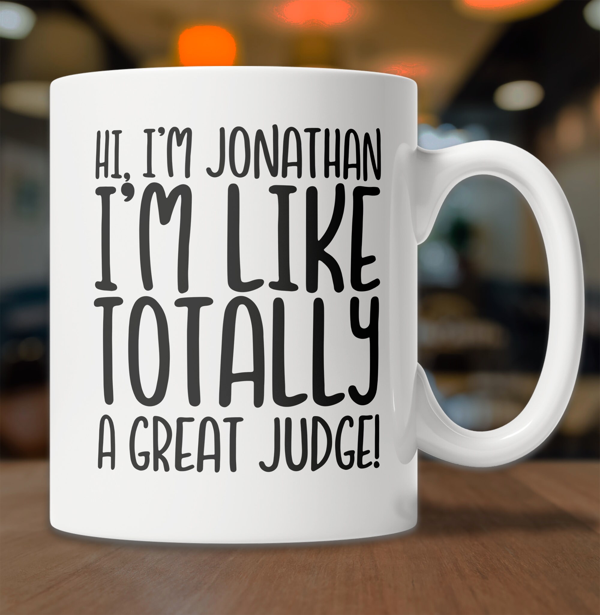Personalized Judge Mug Custom Judge Mug Judge Name Mug | Etsy