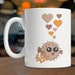 Cute Pufferfish With Hearts Mug Cute I Love Pufferfish Mug - Etsy
