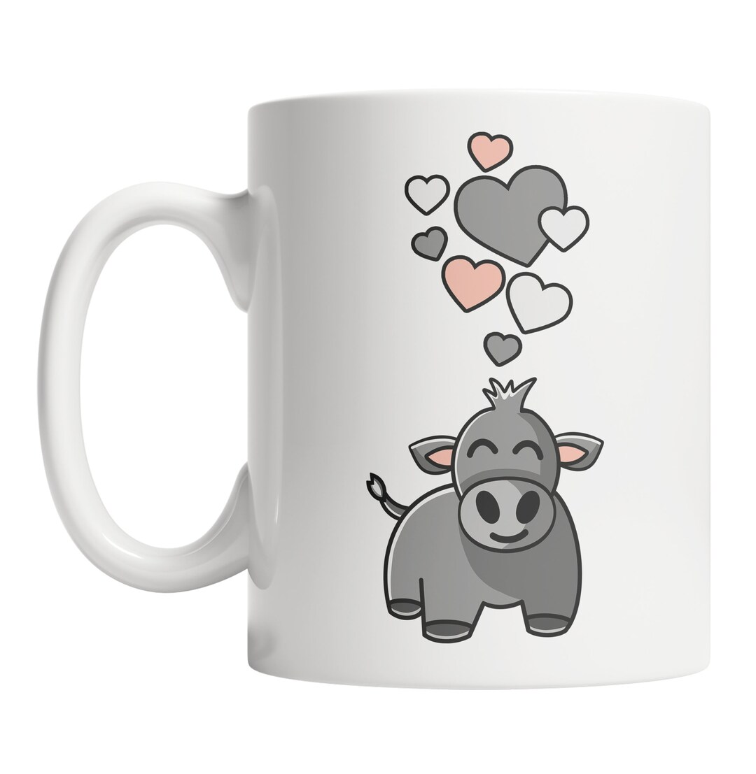 Angus Cow Mug Cute Cow Lover Mug Angus Lover Coffee Mug Angus Cow With ...