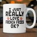 Cute French Fry Mug I Love French Fries Mug Funny French - Etsy