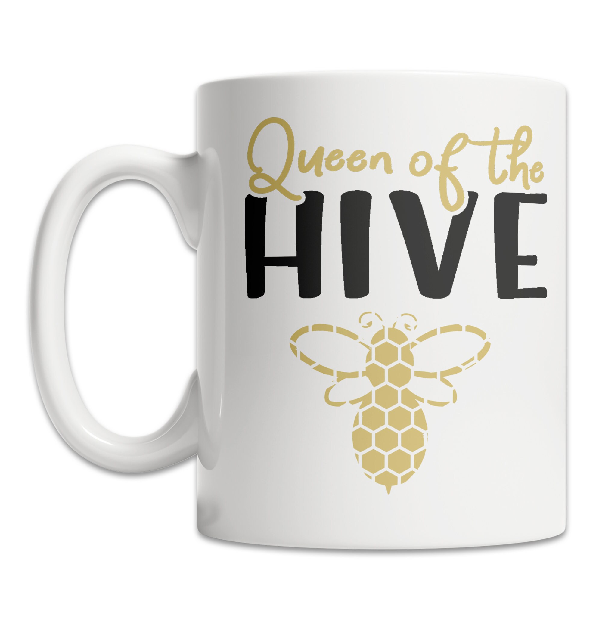Queen of the Hive Mug Queen Bee Mug Honeycomb Bee Mug - Etsy