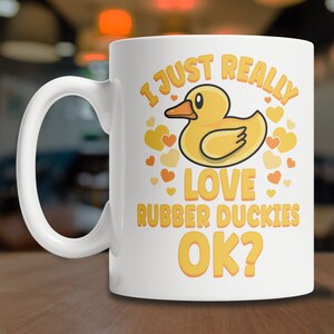 Cute Rubber Duck Mug, Rubber Ducky Gift, Rubber Duck Lover Gift Idea ...