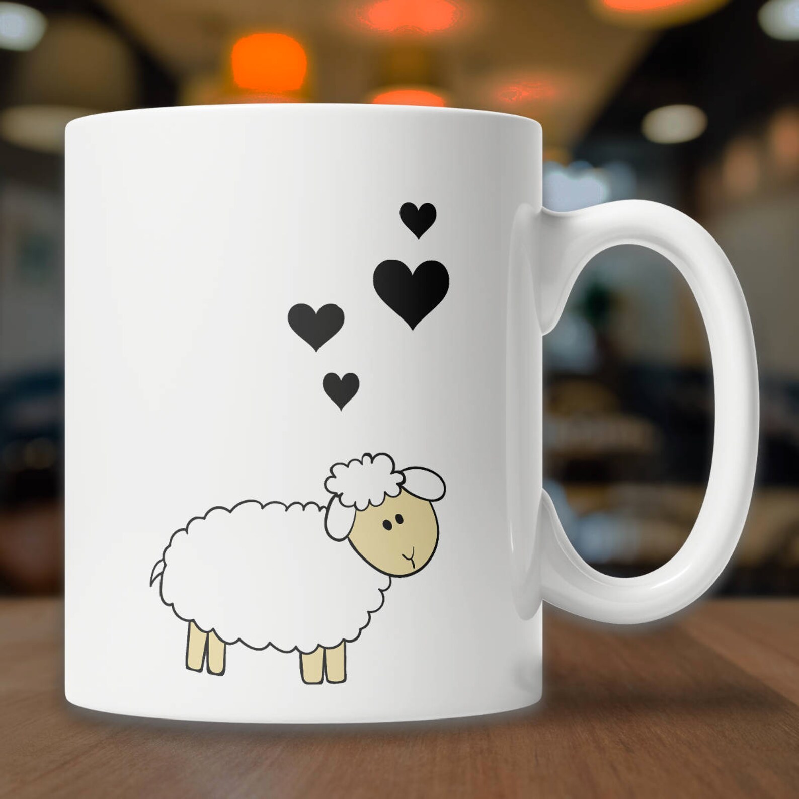 Cute Sheep Mug Farm Animal Mug I Love Sheep Mug Gift for - Etsy.de