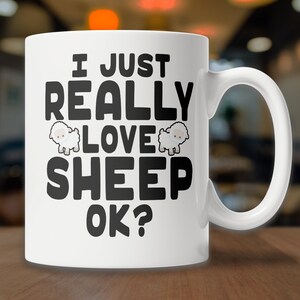 Cute Sheep Mug I Love Sheep Mug Cute Sheep Gift Mug Sheep Lover Mug ...