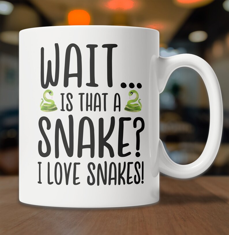 I Love Snakes Mug Snake Lover Mug Cute Snake Gift Idea | Etsy