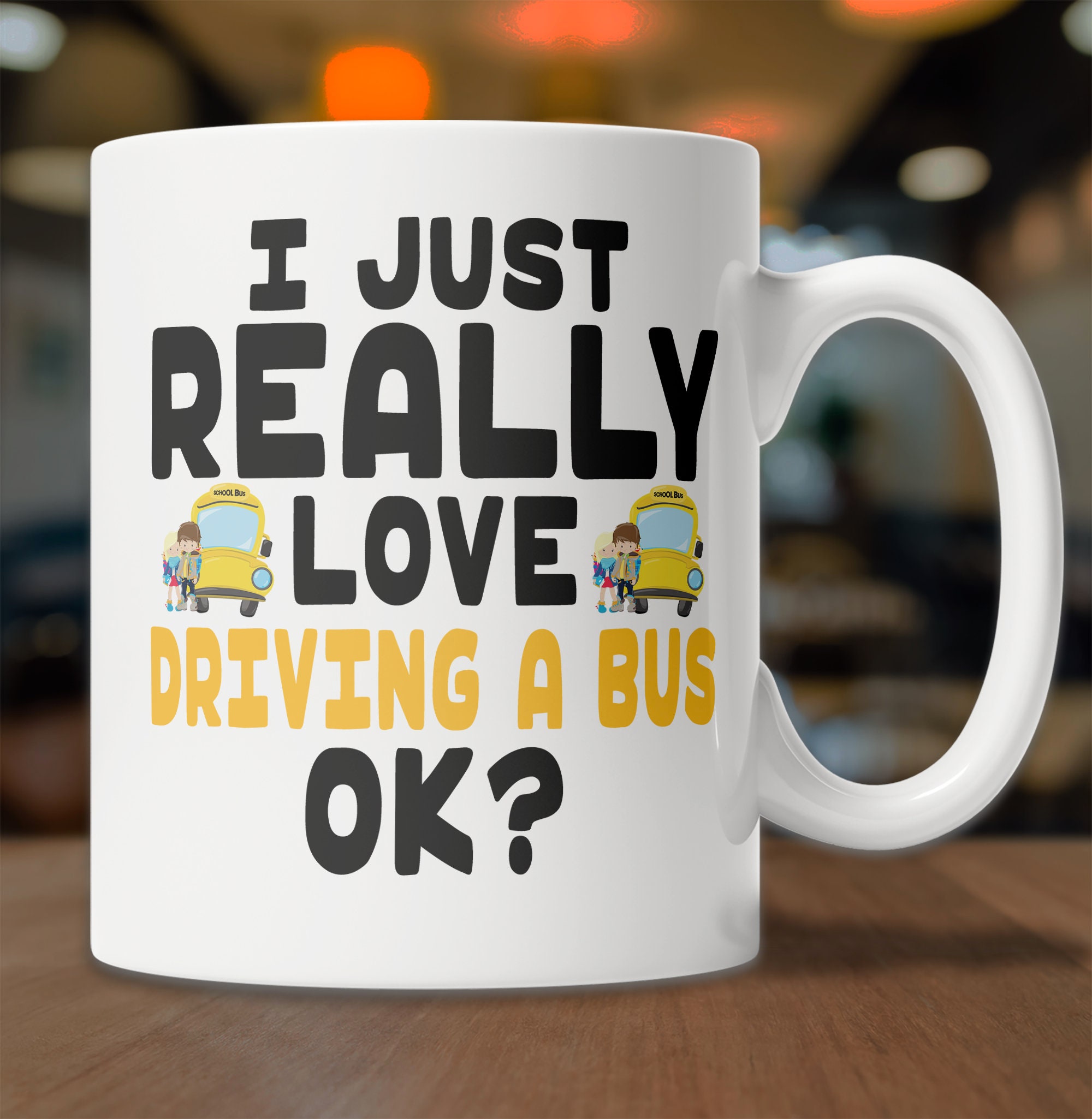 I Love Driving a Bus Mug Cute Bus Driver Gift Idea Funny - Etsy