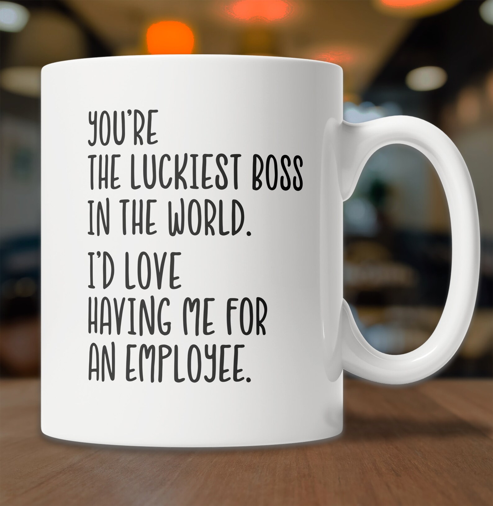Luckiest Boss Mug Boss Gift Mug From Worker Cute Boss Gift | Etsy