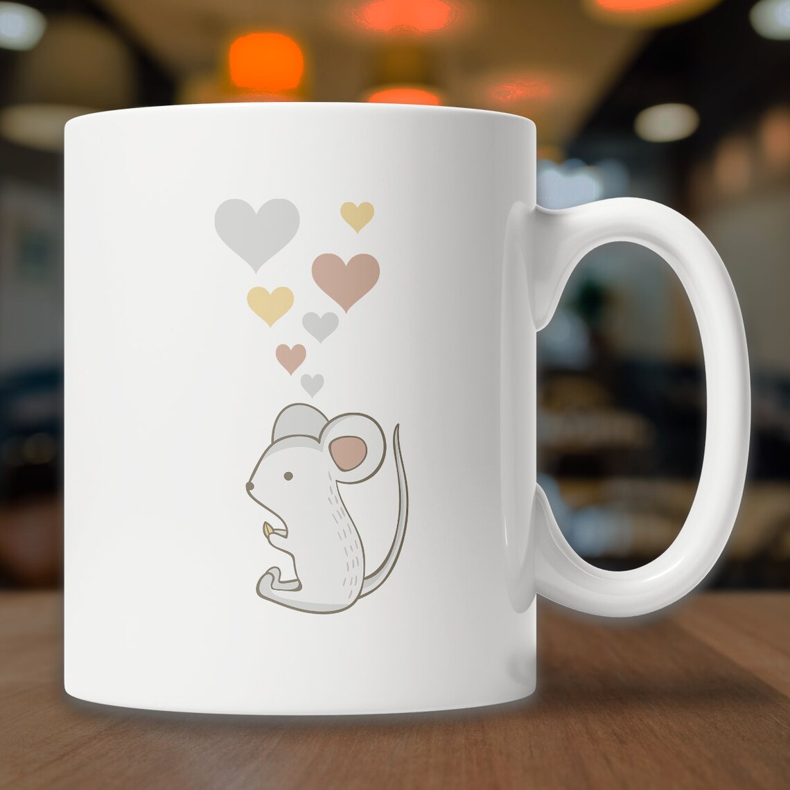 Cute Mouse Coffee Mug Love Mice Mug Mouse Lover Mug Cute - Etsy