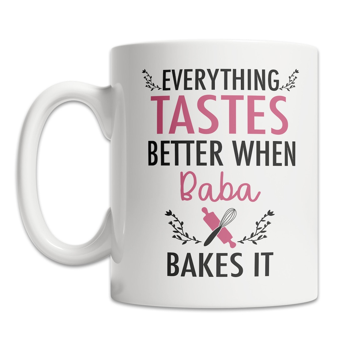 Funny Baba Mug - Baba Baking Mug - Baba Mother's Day Gift - Cute Baba ...