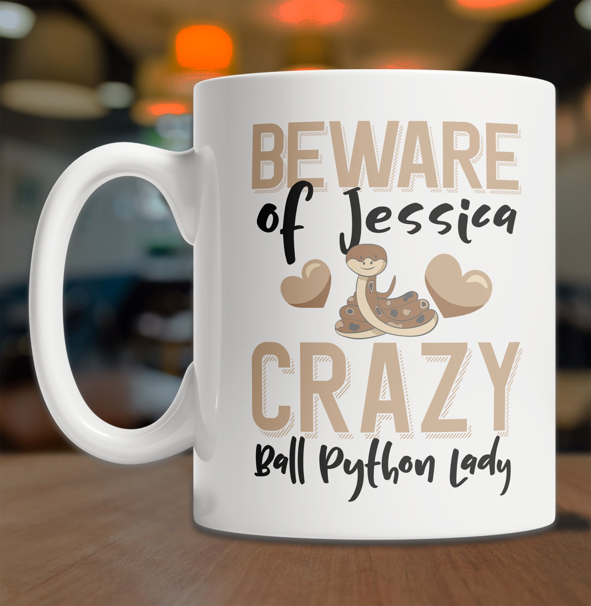 Custom Ball Python Mug Python Name Mug Personalized Python - Etsy.de