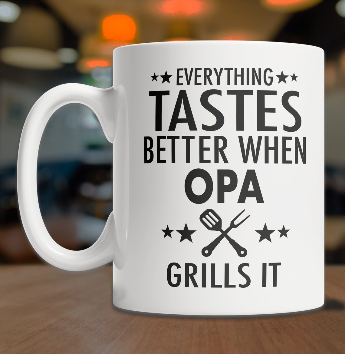 Funny Opa Mug Opa Barbecue Mug Opa Father's Day Gift - Etsy
