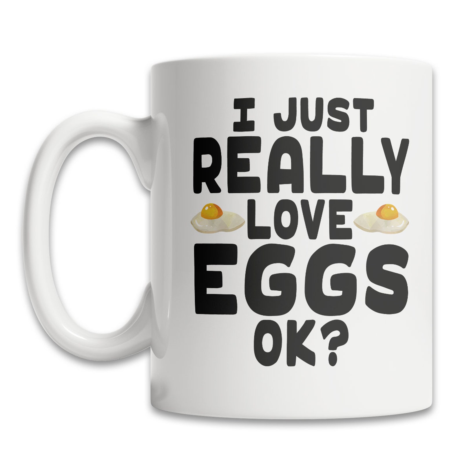 Cute Egg Mug I Love Eggs Mug Funny Egg Mug Egg Lover | Etsy