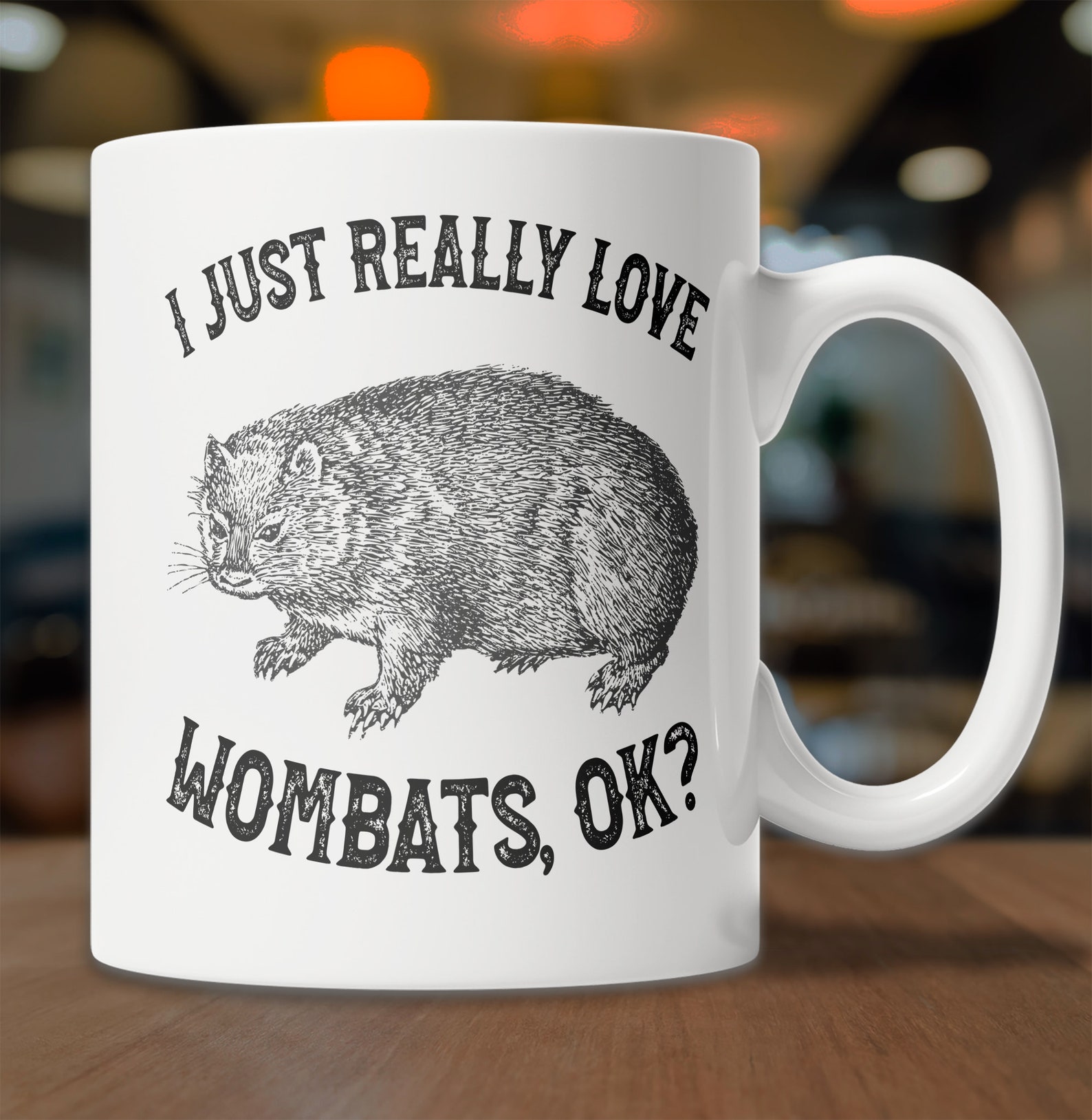 I Love Wombats Mug Cute Wombat Mug for Wombat Lovers Funny - Etsy
