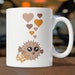 Cute Pufferfish With Hearts Mug Cute I Love Pufferfish Mug - Etsy