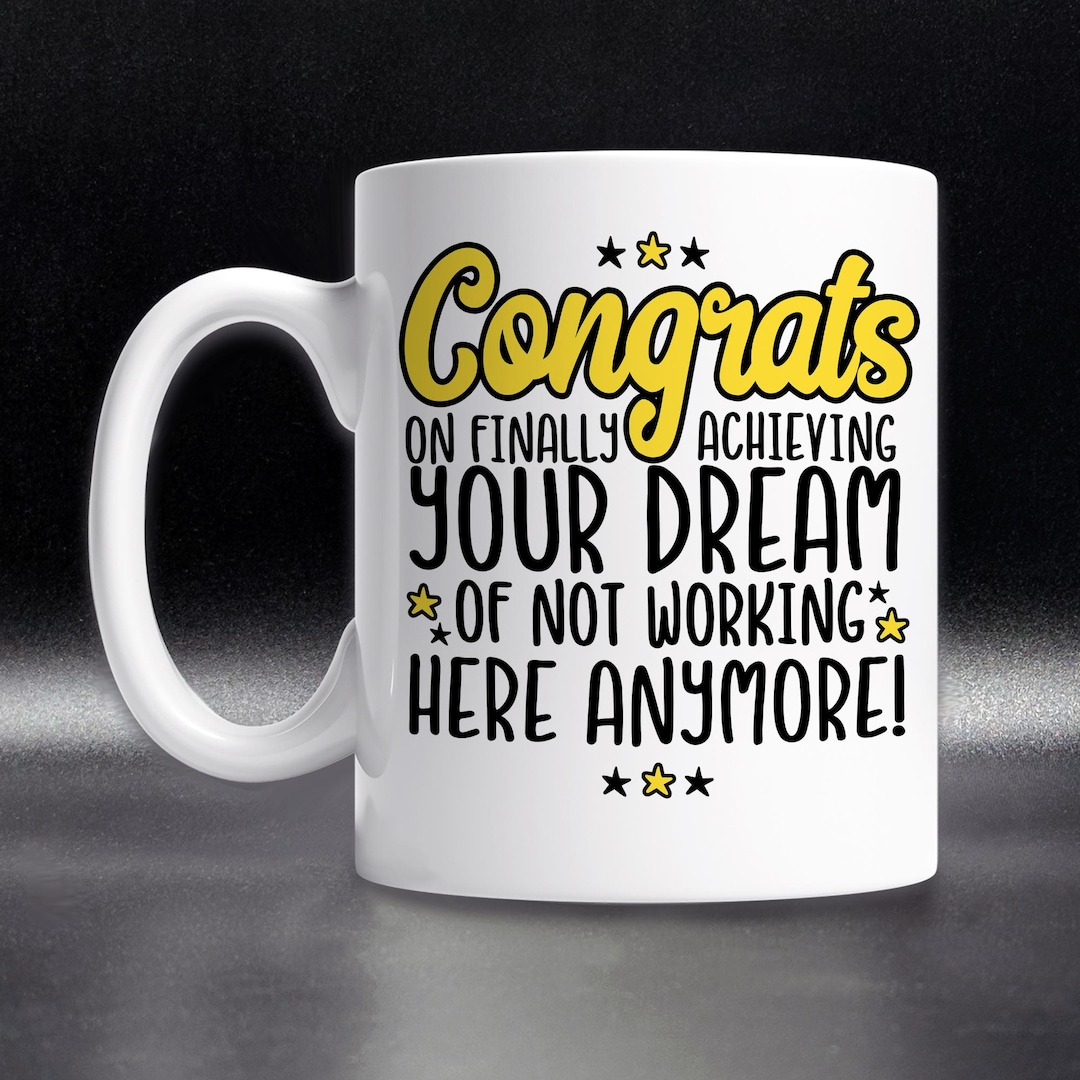 Retirement Mug, Congrats New Job Gift, Coworker Goodbye Gift, Employee ...