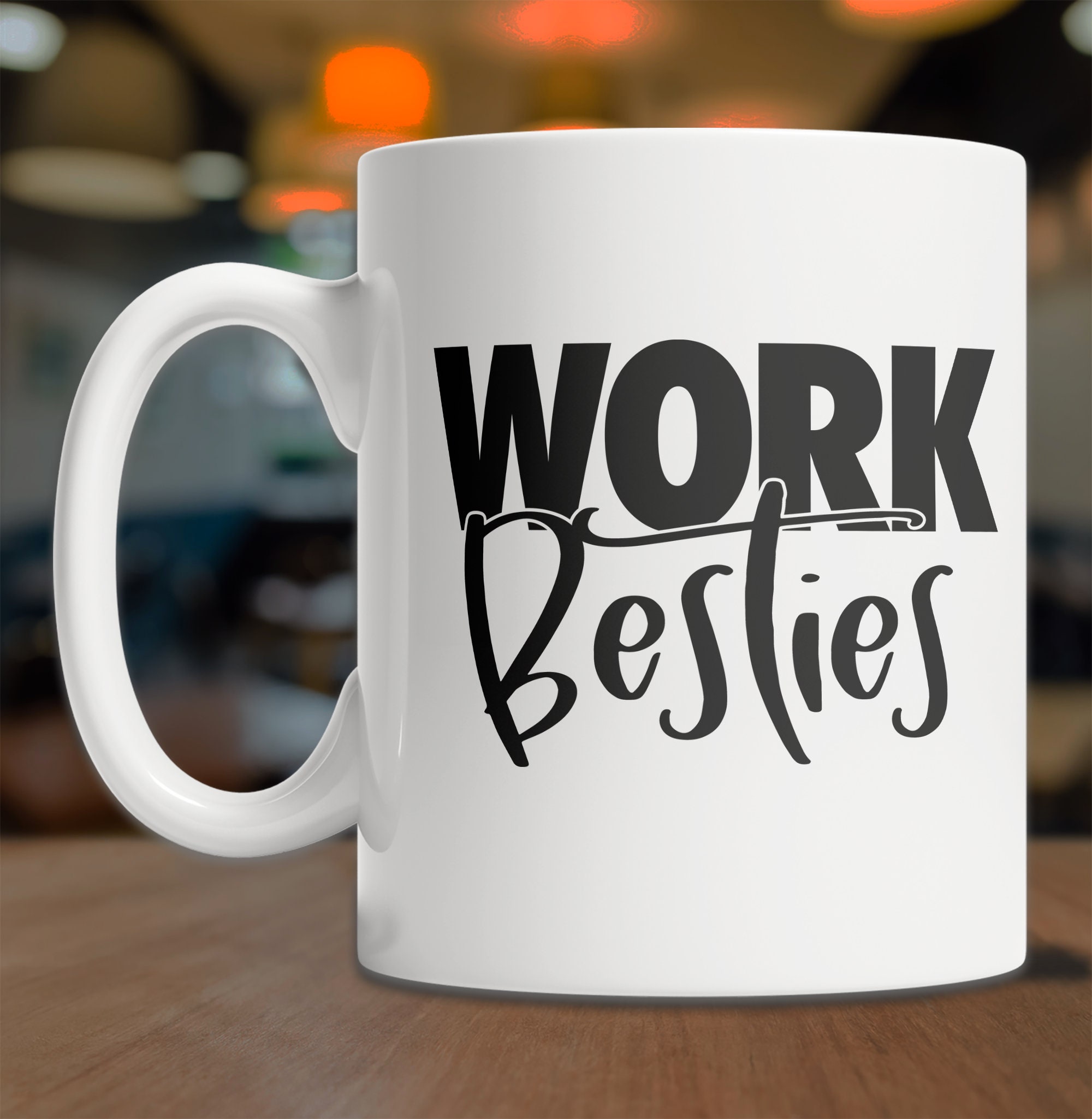 Work Besties Mug Work Best Friend Mug Work Friend Gift - Etsy