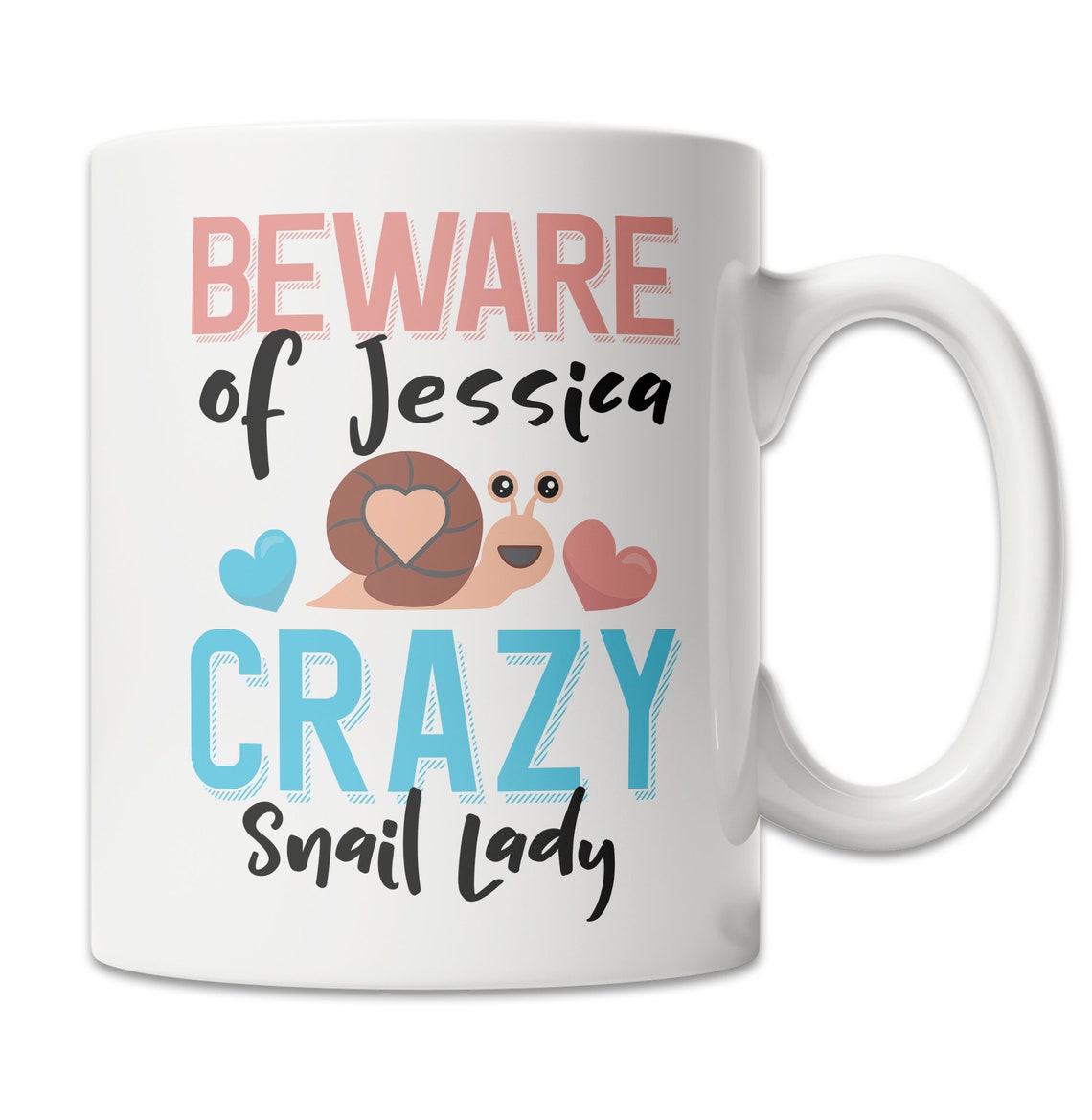 Custom Snail Mug Snail Name Mug Personalized Snail Gift | Etsy