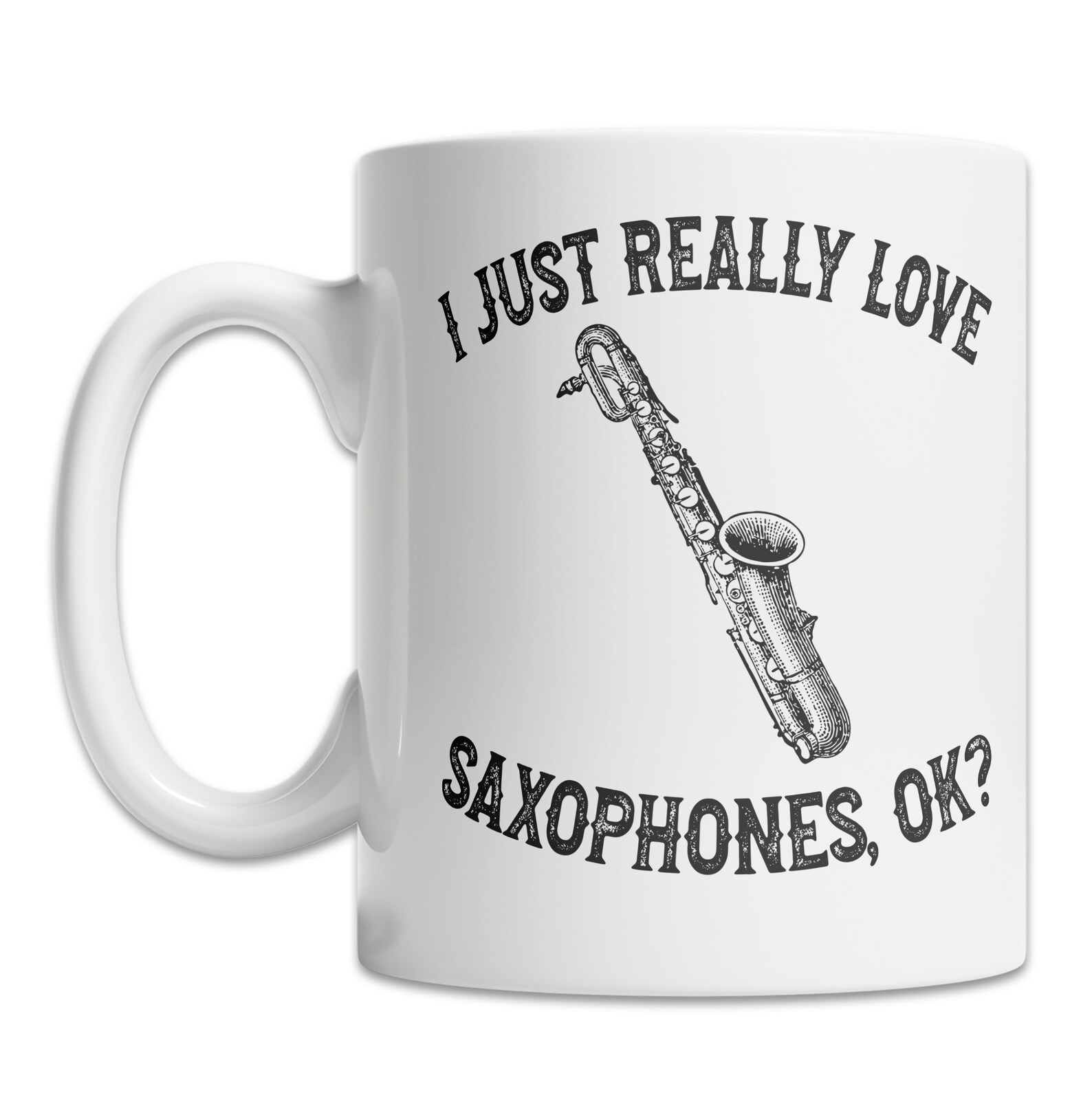 I Love Saxophones Mug Cute Saxophone Mug for Sax Players - Etsy