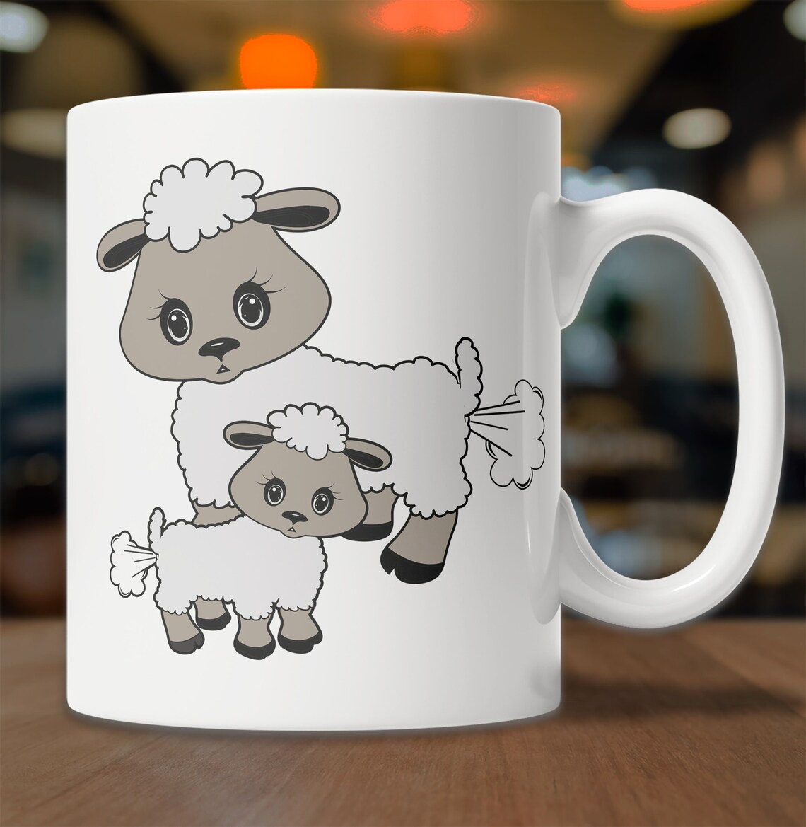 Farting Sheep Mug Cute Lamb Mug Sheep Lover Gift Idea | Etsy