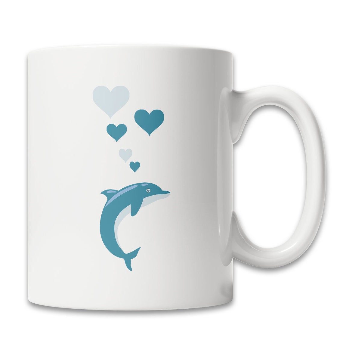 Cute Dolphin Mug Dolphin Lover Mug Fun Dolphin Gift I | Etsy