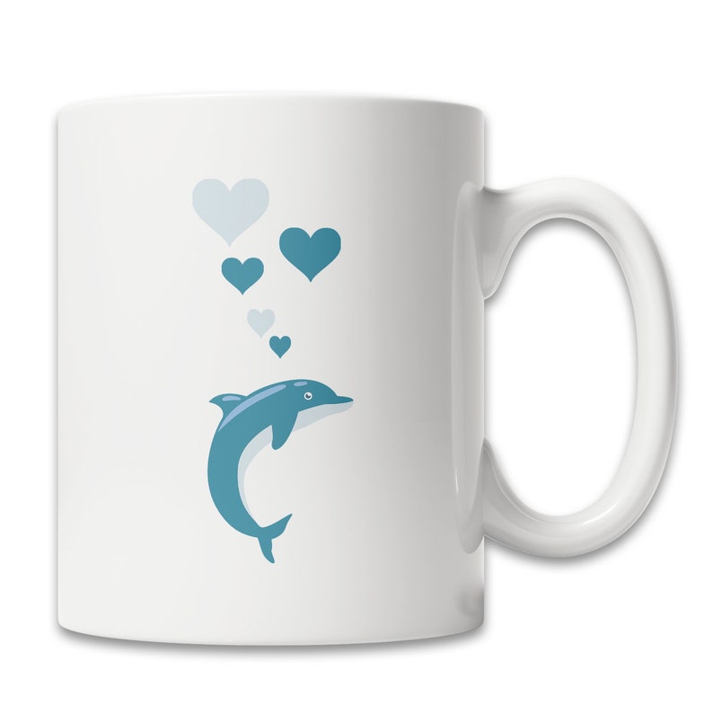 Cute Dolphin Mug Dolphin Lover Mug Fun Dolphin Gift I - Etsy