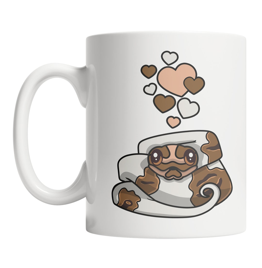 Piebald Ball Python Mug - Pet Piebald Ball Python Owner Gift - Piebald Ball Python With Hearts ...