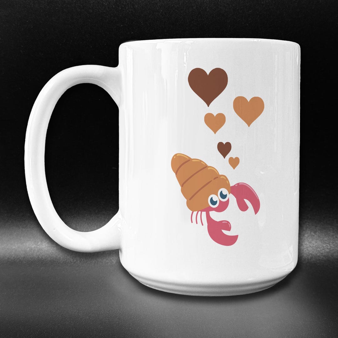 Cute Hermit Crab Mug, Hermit Crab Gift for Hermit Crab Owners, Hermit ...
