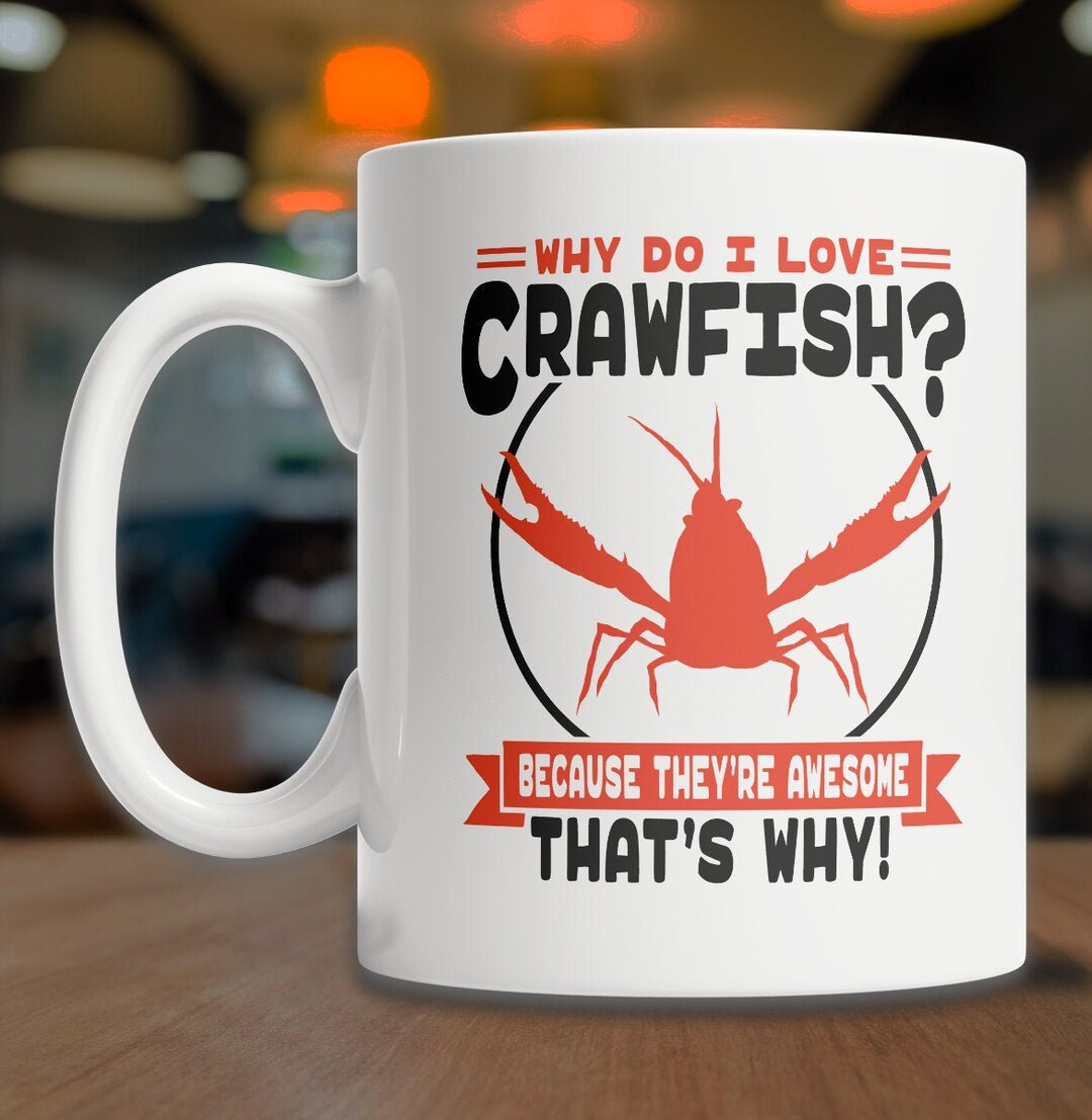 I Love Crawfish Mug Cute Crawdad Mug Crawfish Coffee Mug - Etsy