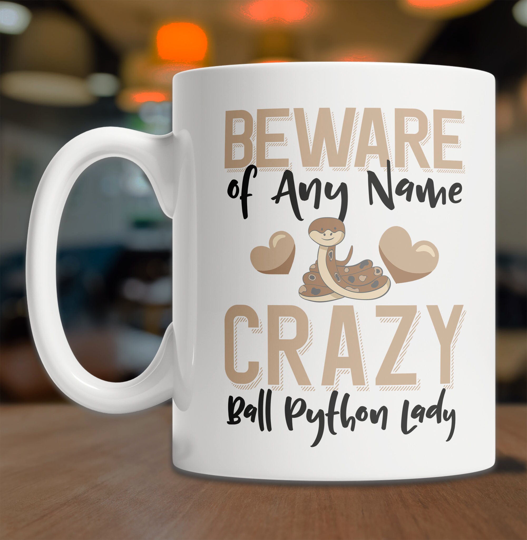 Custom Ball Python Mug Python Name Mug Personalized Python - Etsy.de