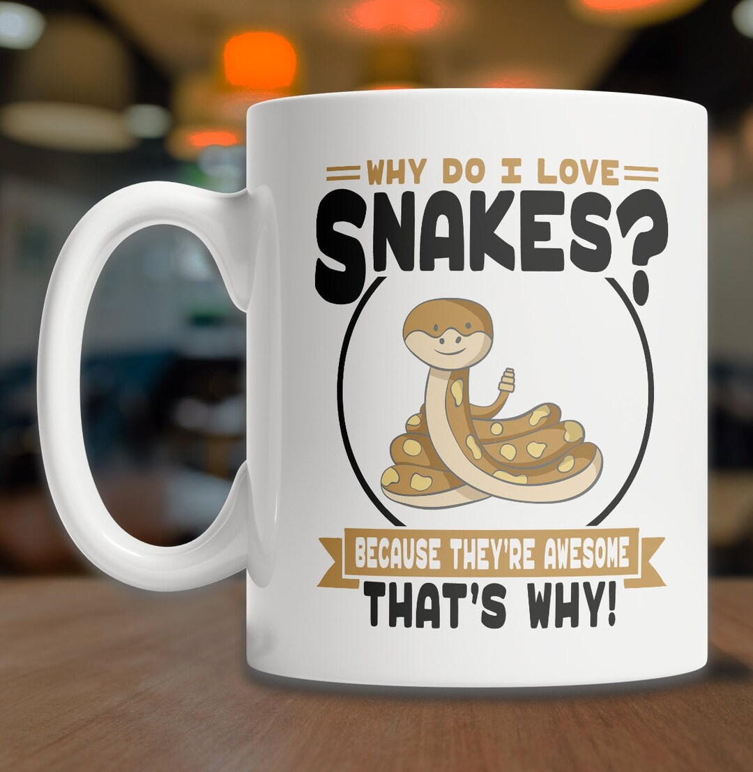 I Love Snakes Mug | Cute Snake Mug | Snake Lover Mug | Snake Coffee Mug ...