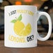 I Love Lemons Mug Cute Lemon Mug for Lemon Lovers Funny - Etsy