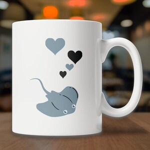 Manta Ray Coffee Mug Love Rays Mug Manta Ray Lover Mug Cute Manta Ray ...