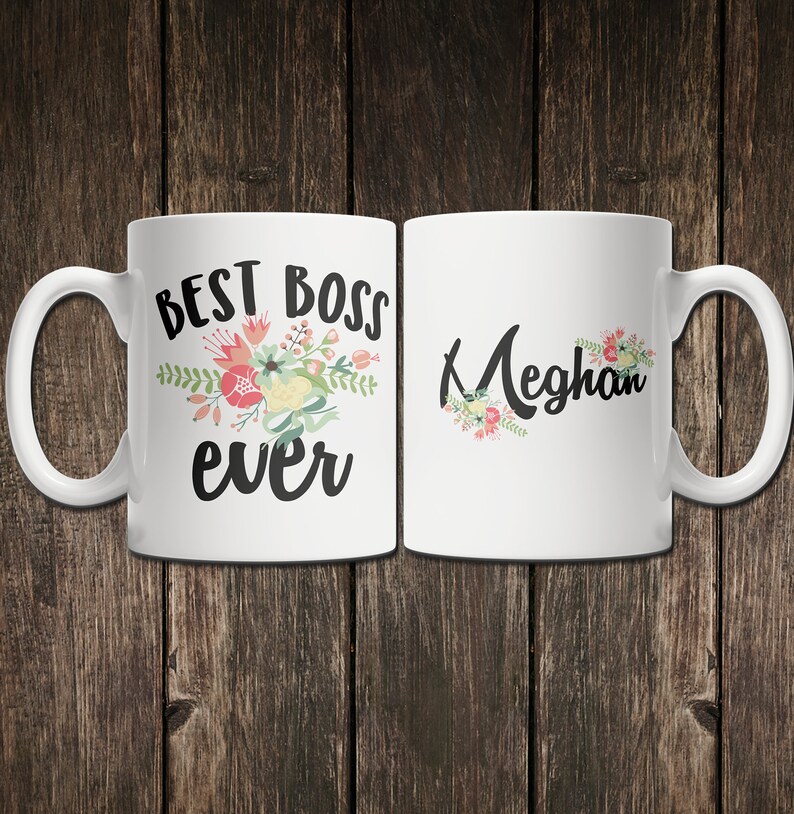 Cute Gift for Boss Personalized Best Boss Ever Mug - Etsy