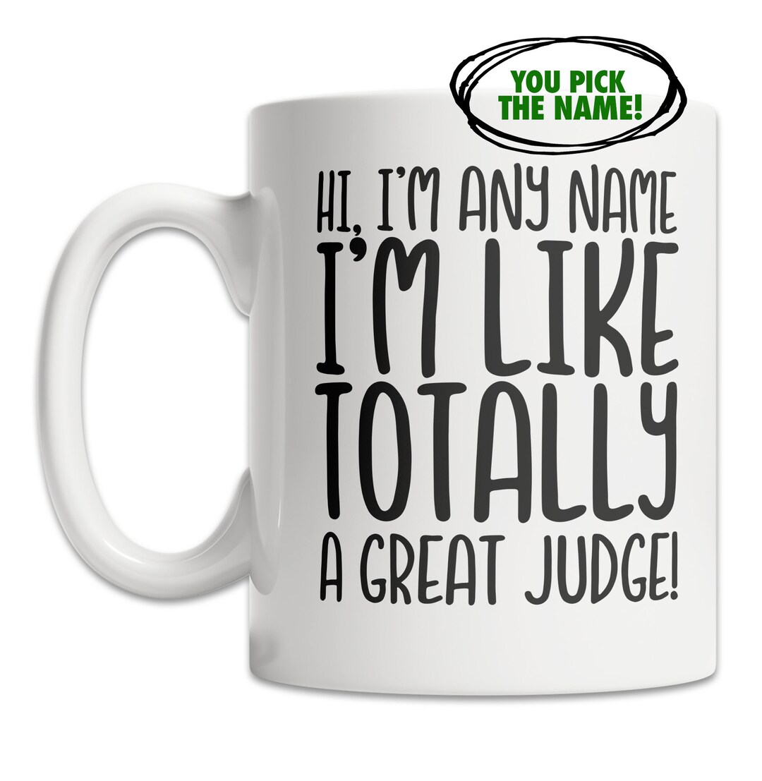 Personalized Judge Mug Custom Judge Mug Judge Name Mug Customized Judge ...