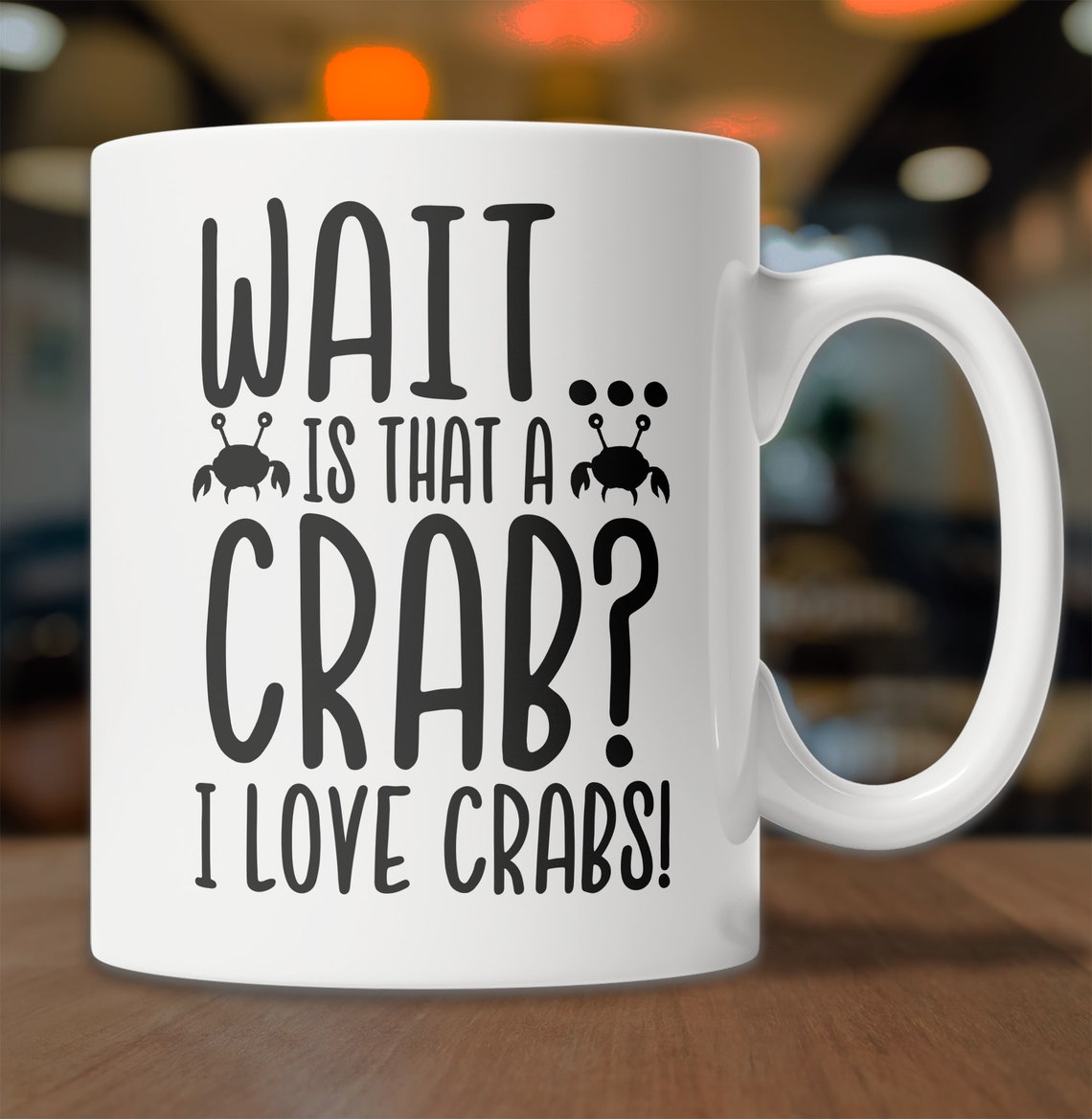I Love Crabs Mug Crab Lover Mug Cute Crab Gift Idea Cute - Etsy