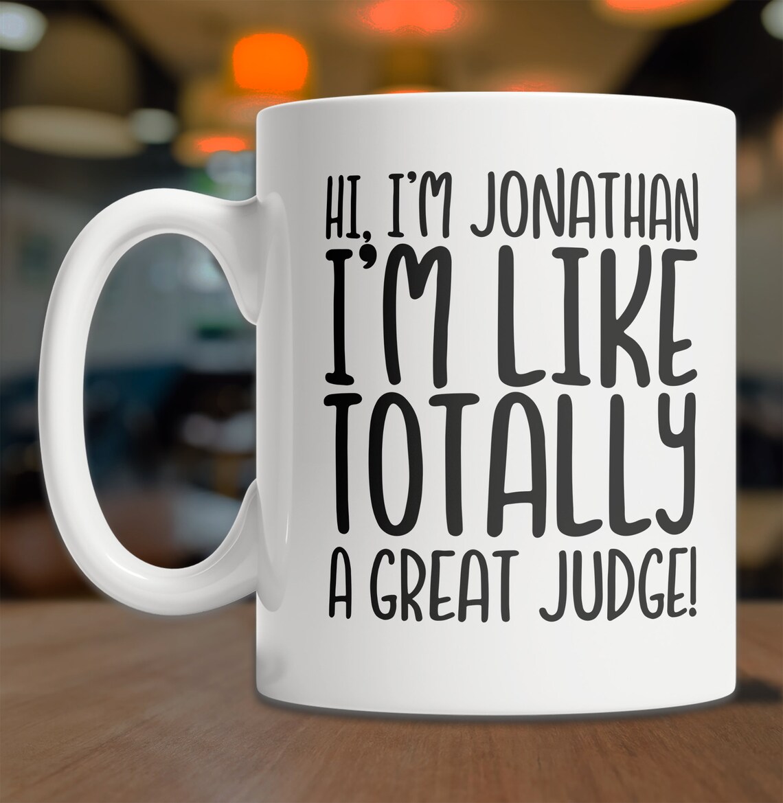 Personalized Judge Mug Custom Judge Mug Judge Name Mug | Etsy