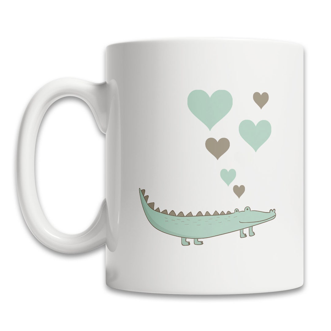 Cute Alligator Coffee Mug Love Alligators Mug Cute Crocodile Mug Cute ...