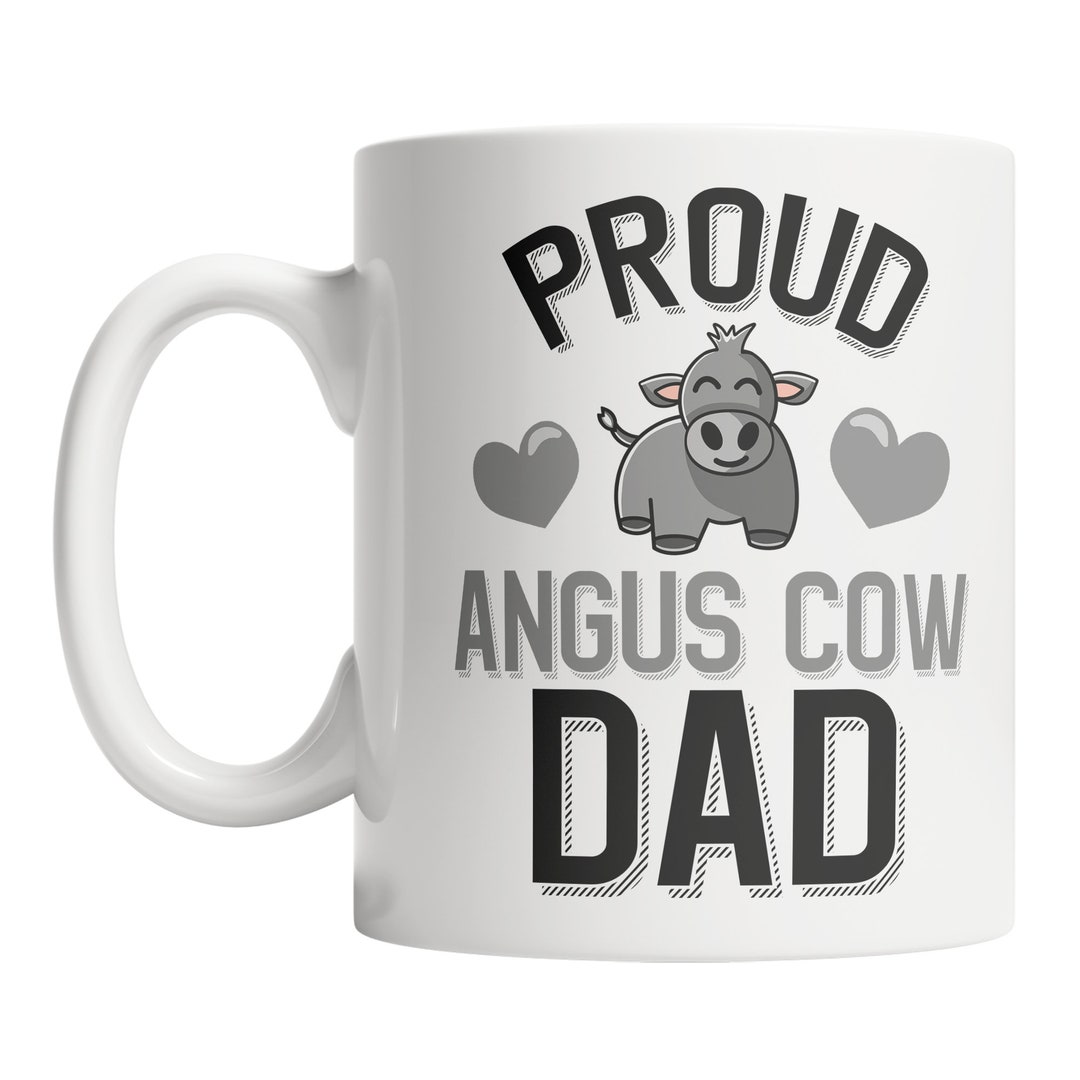 Proud Angus Cow Dad Mug - Cattle Lover Gift - Etsy