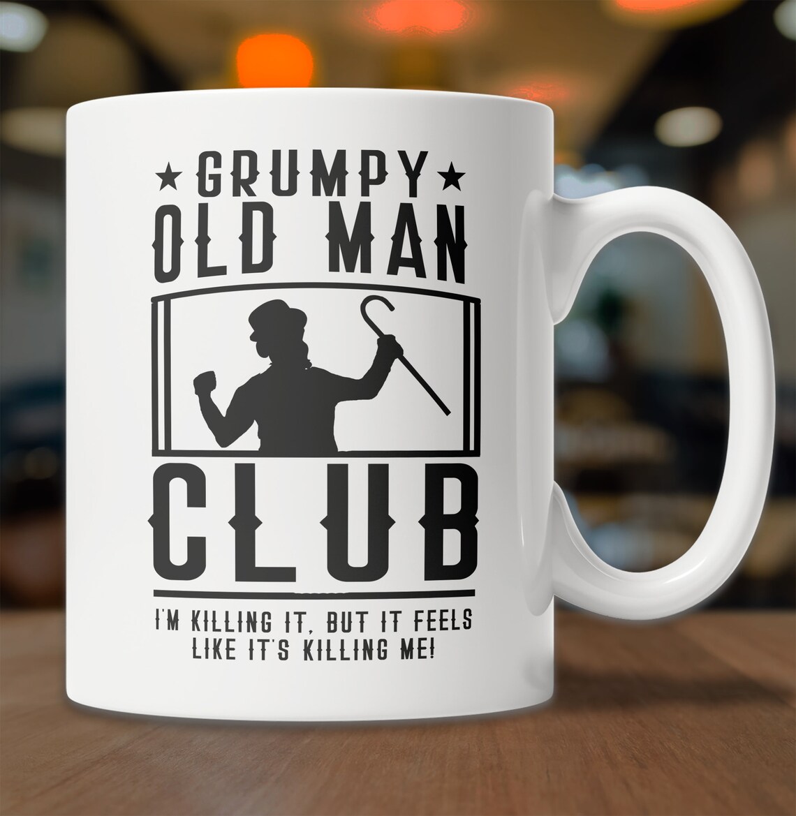 Grumpy Old Man Club Mug Grumpy Old Man Gift Grumpy Old Guy | Etsy