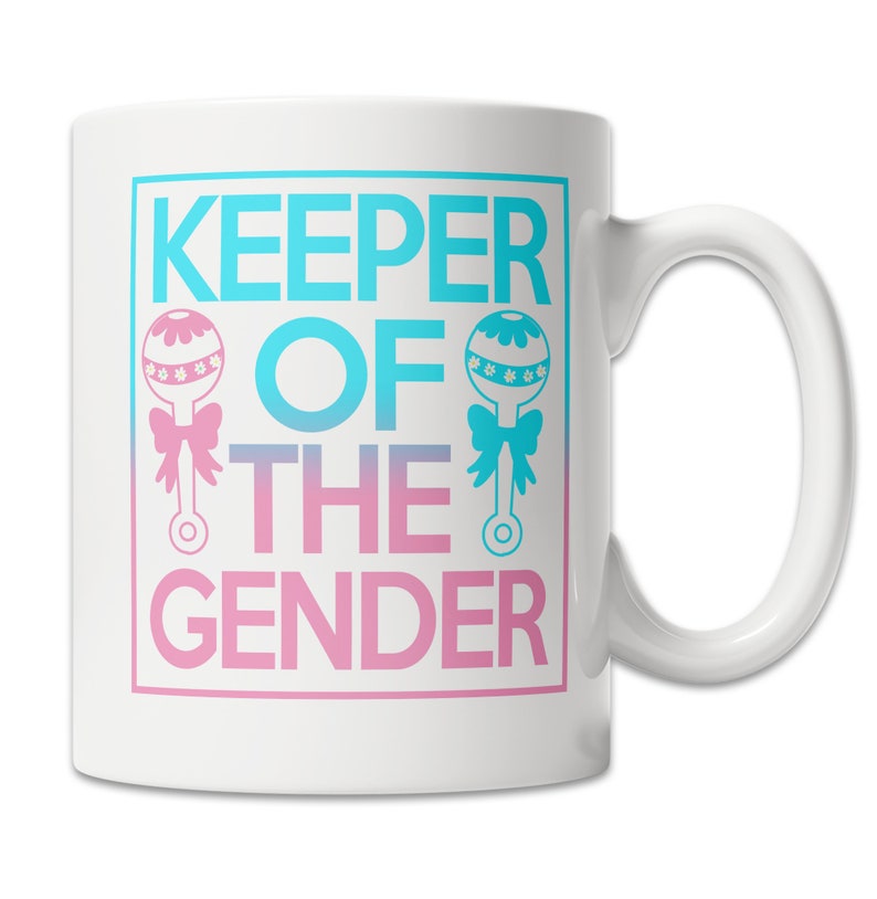 Keeper of the Gender Mug Gender Reveal Mug Gender Reveal - Etsy